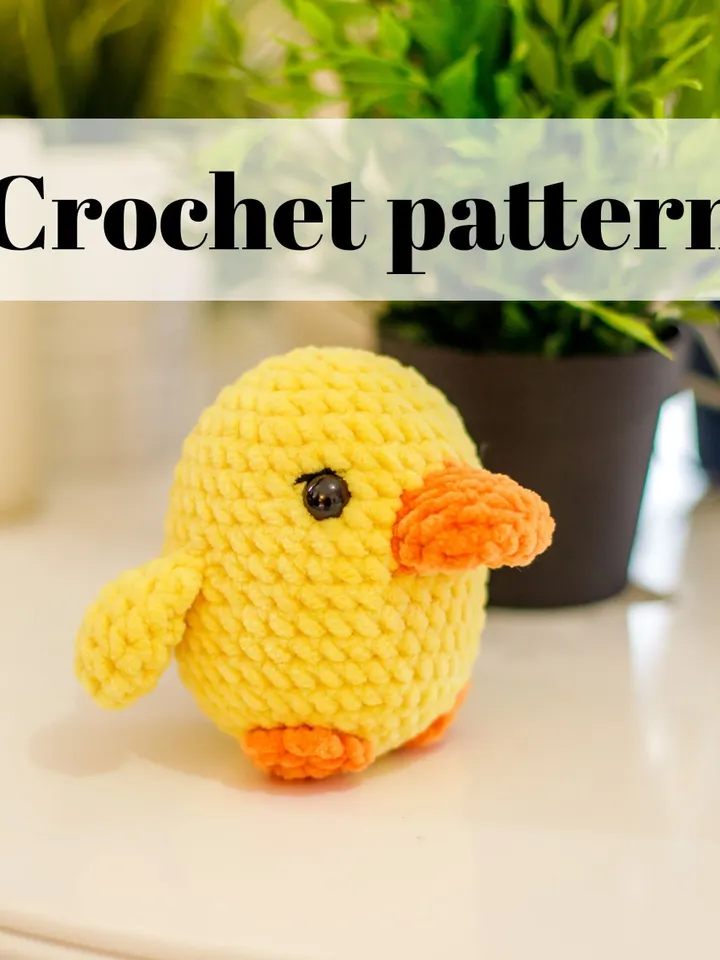 Crochet duck plush pattern, duck plushie, cute crochet plushie $2.65 ...