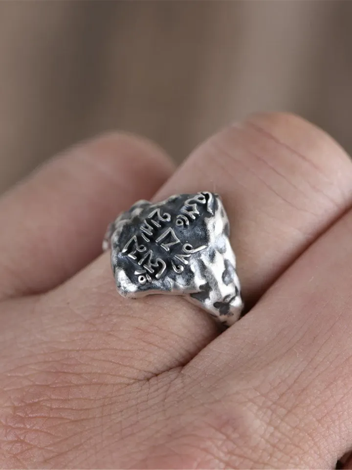 Gandhanra Handmade Tibetan Vajra Ring,Buddhist Protection Jewelry $29.99 | Buy online with delivery