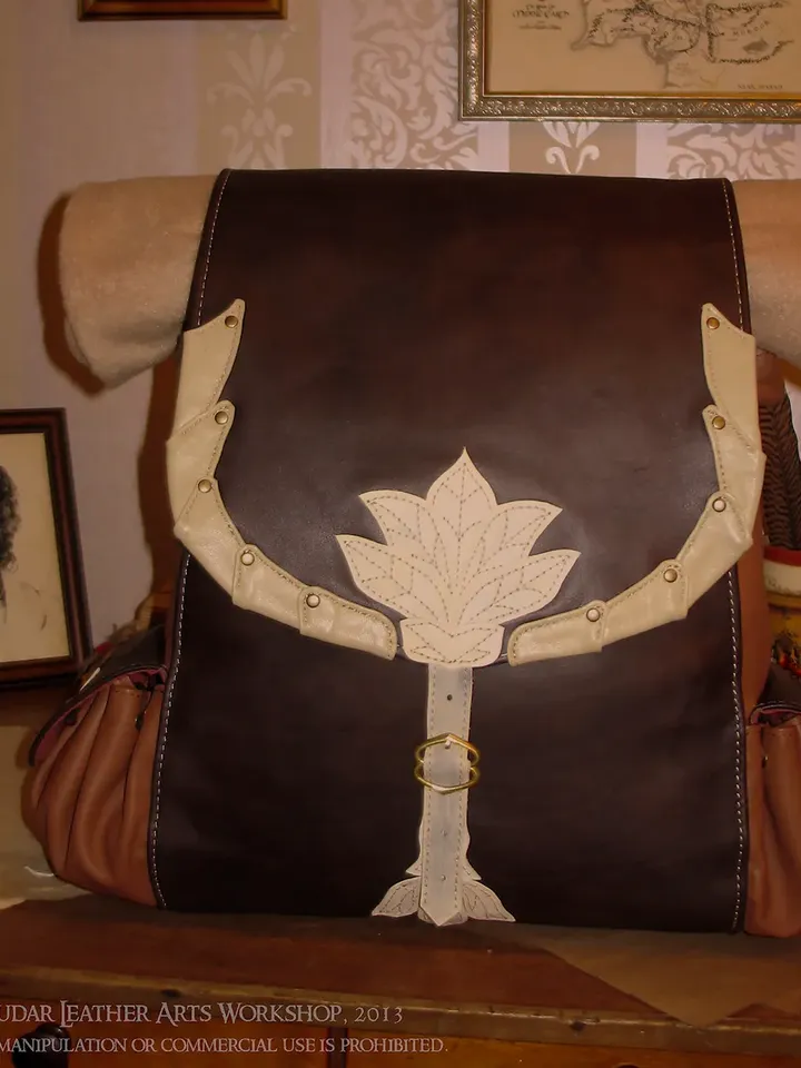 Leather Hobbit's Backpack (inspired Bilbo Baggins) design 2013 / LOTR ...