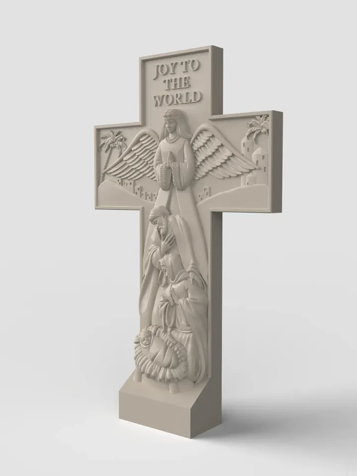 3D Model STL CNC Router file 3dprint Christmas Nativity scene $11.00 ...