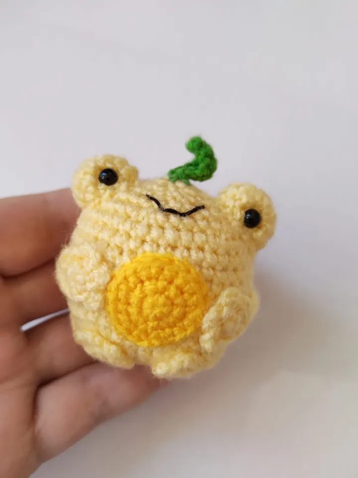 Crochet lemon frog pattern, amigurumi frog plush, crochet lemon frog ...