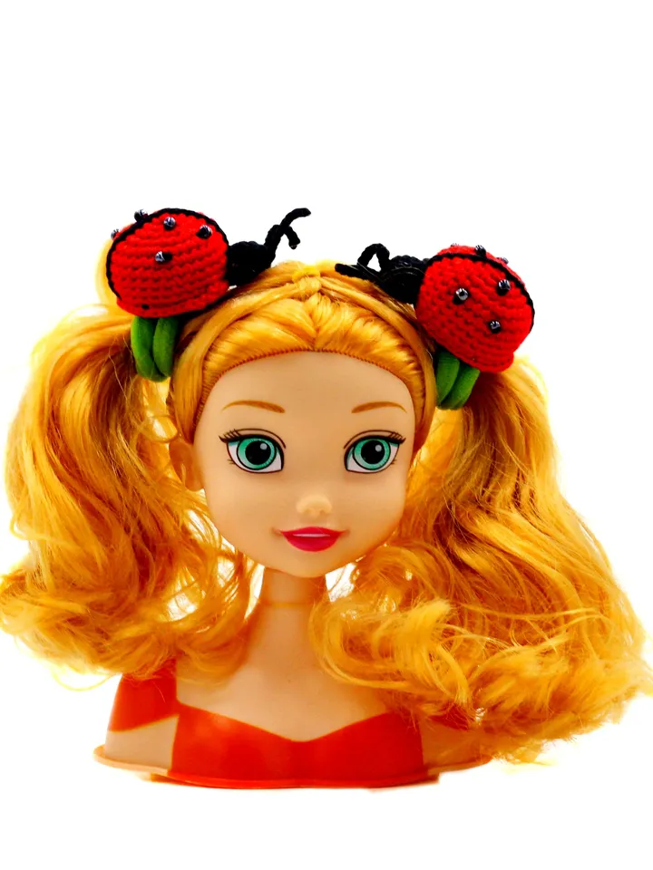 Ladybug hair elastic set of 2 Ladybirds ponytail holders Gift for ...