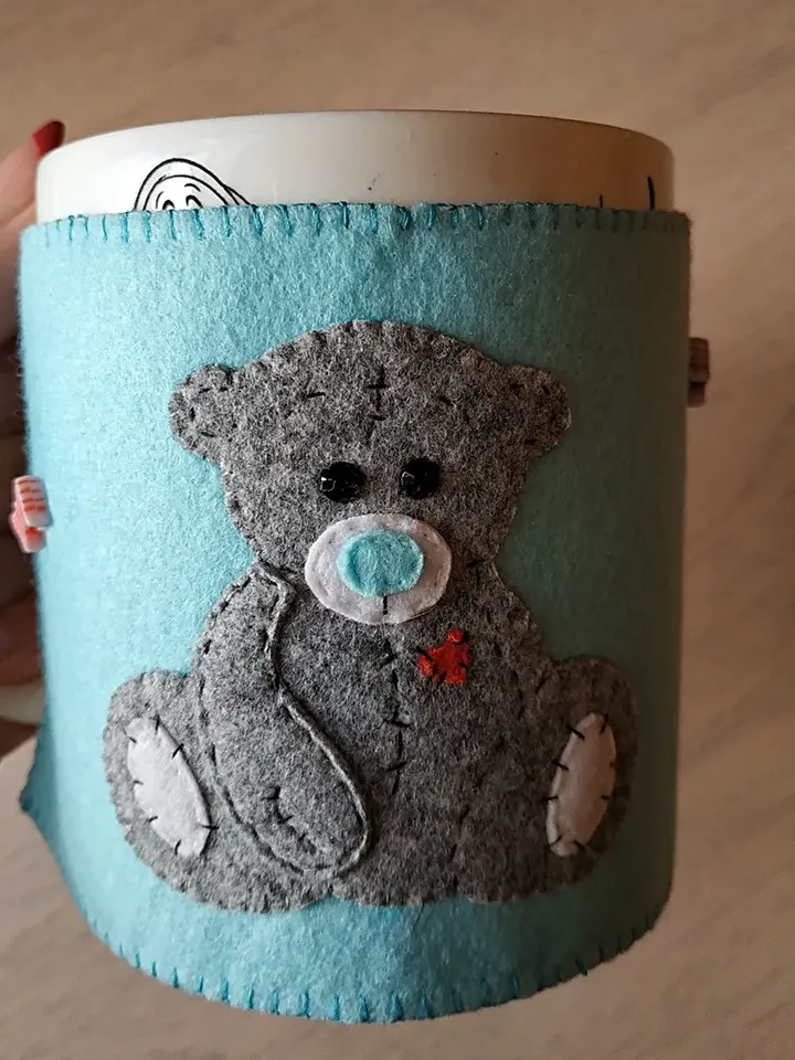 Valentine pattern, Felt cup cozy pattern, Felt mug cozy, Cup warmer ...