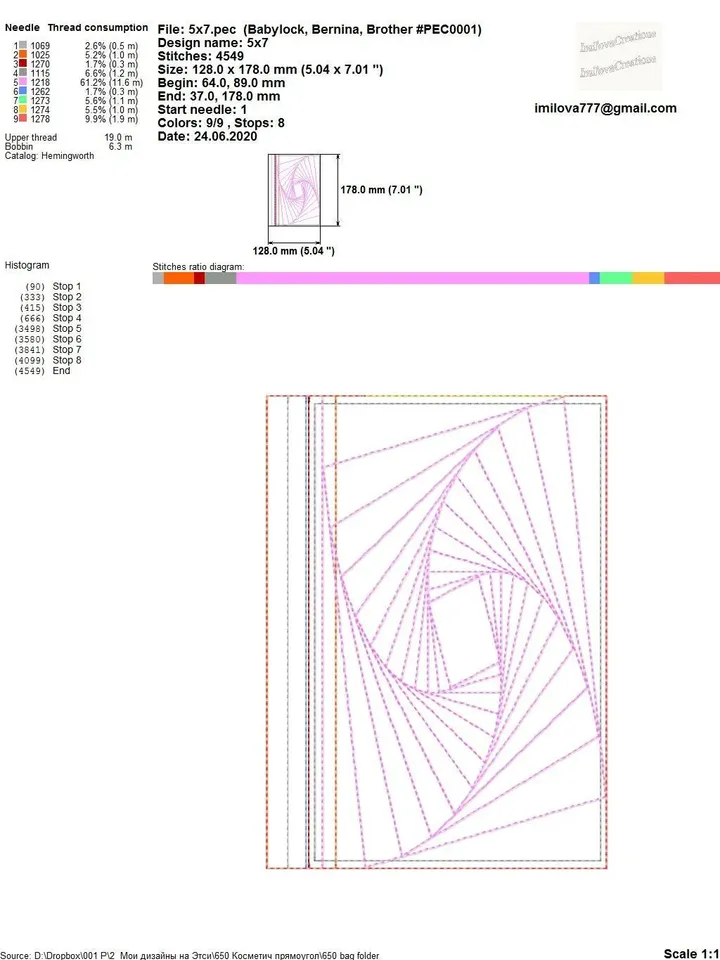 Machine Embroidery Design In The Hoop zippered bag Set sizes 5x7 6x10 ...