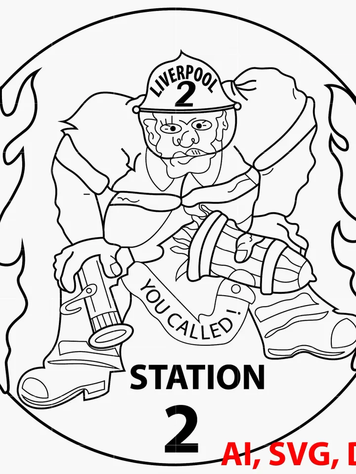 Liverpool Station 2 Badge, Logo, Seal, Custom, Ai, Vector, SVG, DXF ...