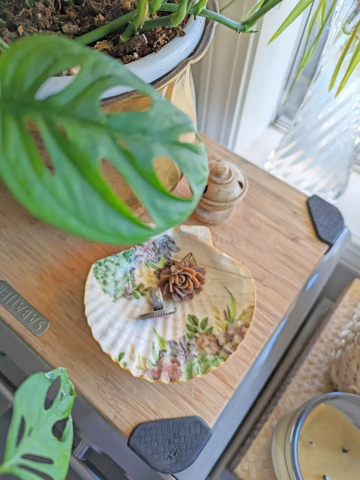 Handmade Upcycled Shell Ring Dishes $19.99 | Buy online with delivery