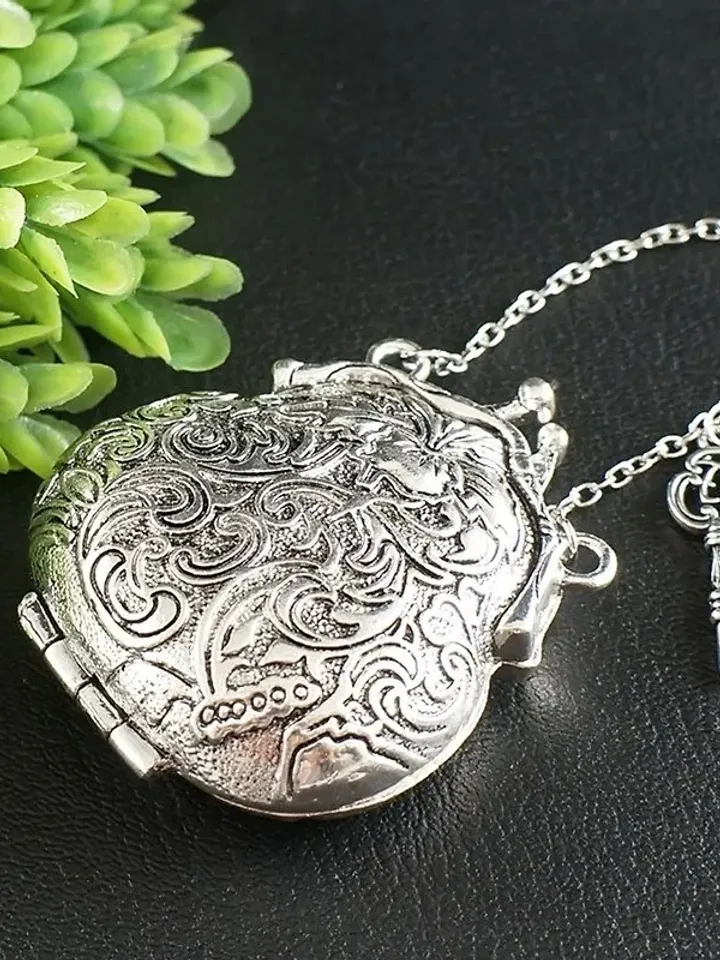 Silver Purse Necklace Little Bag Locket Boho Pendant Wish Keeper ...