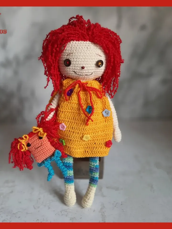 Phoebe Crochet Doll Pattern Amigurumi Primitive Doll Pattern PDF ...