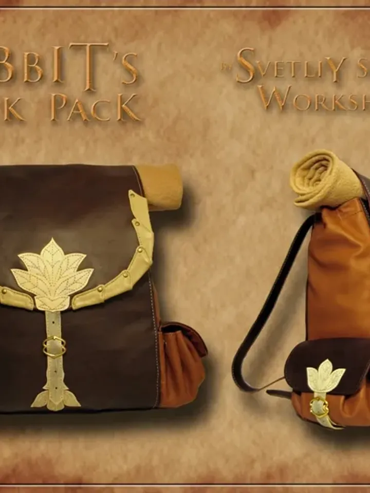 Leather Hobbit's Backpack (inspired Bilbo Baggins) design 2013 / LOTR ...