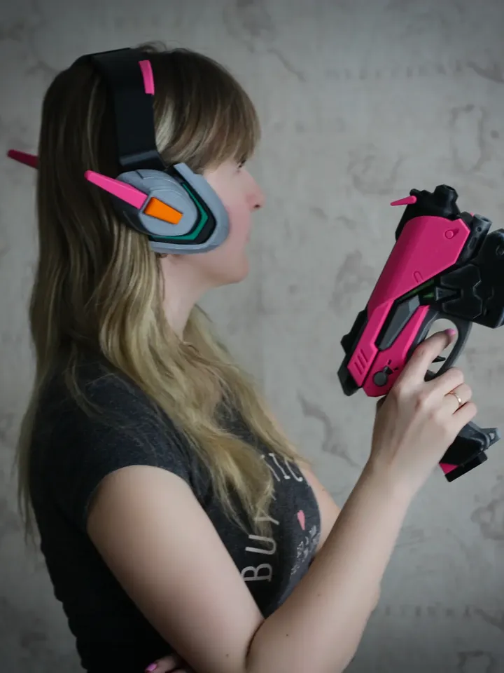 DVa Cosplay Headset | Officer Dva headset props | Diva cosplay $114.00 ...