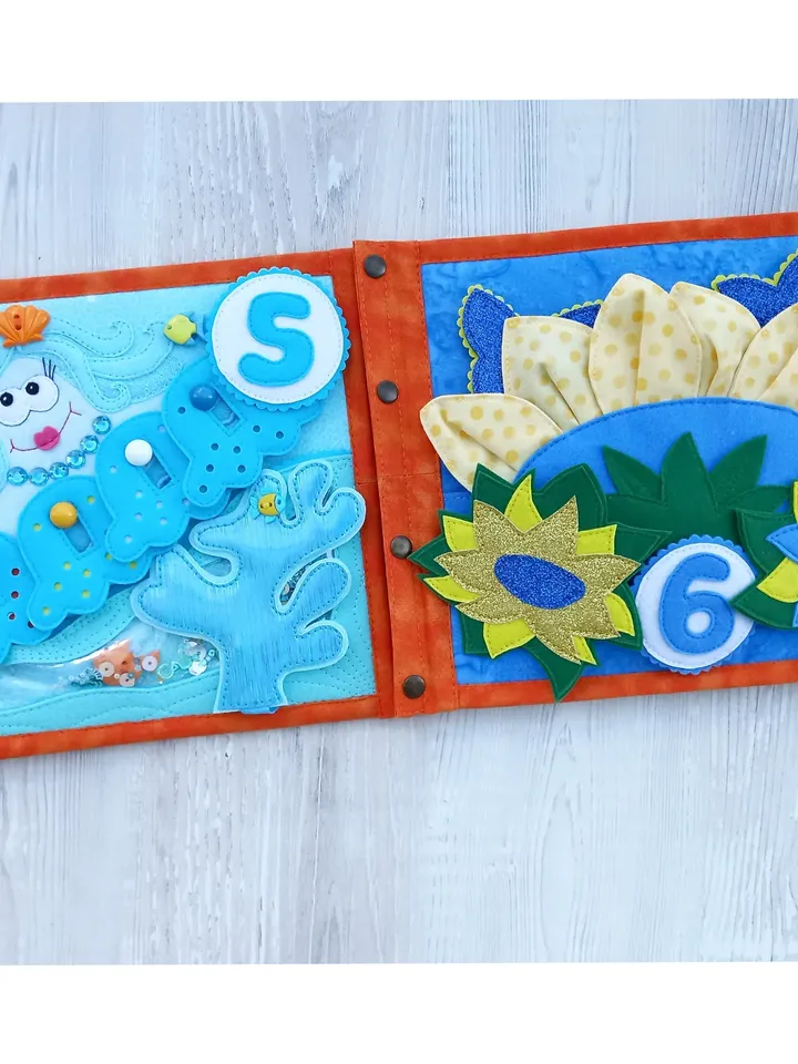 Counting from 1- 10,Educational rainbow book, Toddler busy book ...