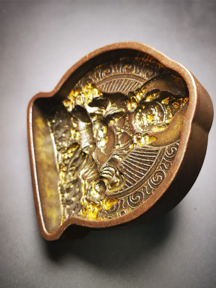 Gandhanra Tibetan Buddha Statue Tsa Tsa Mold,Yelllow Jambhala,Copper ...