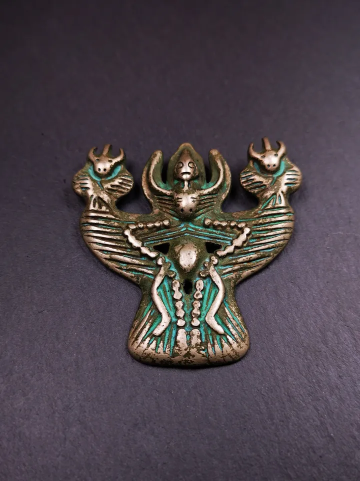 Gandhanra Antique Tibetan Buddhist Amulet,Garuda,Garula,Suparna,Golden ...