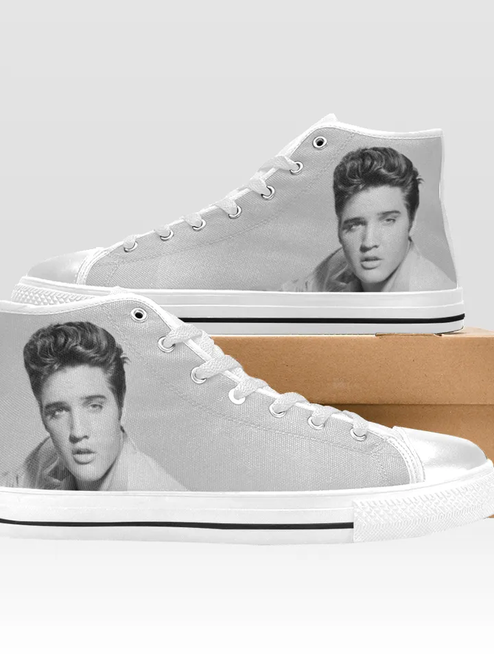 Elvis Shoes, High-Top Sneakers, Handmade Footwear $59.97 | Buy online ...