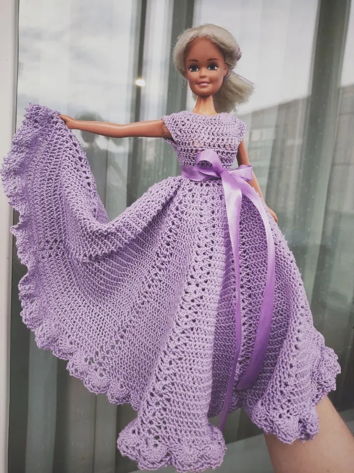 Lavender dress for Barbie $45.00 | Buy online with delivery