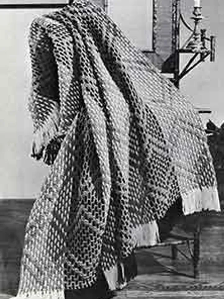 Crochet Pattern Vintage Afghan Diamond Weave Digital Download PDF $1.90 ...