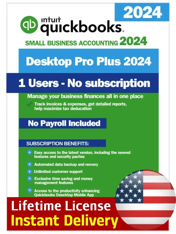 QuickBooks Desktop Pro 2024 Lifetime Activation $87.00 | Buy online ...