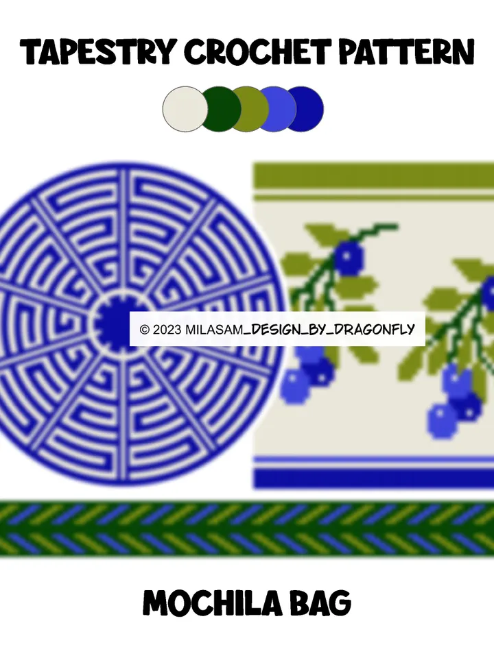 Crochet Bag Pattern, Wayuu Mochila Bag, Tote Bag DIY, Beach Bag ...