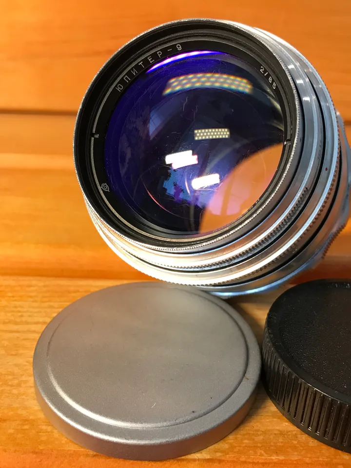 Soviet Jupiter-9 2/85mm LZOS lens M42 SLR screw mount for Zenit ...