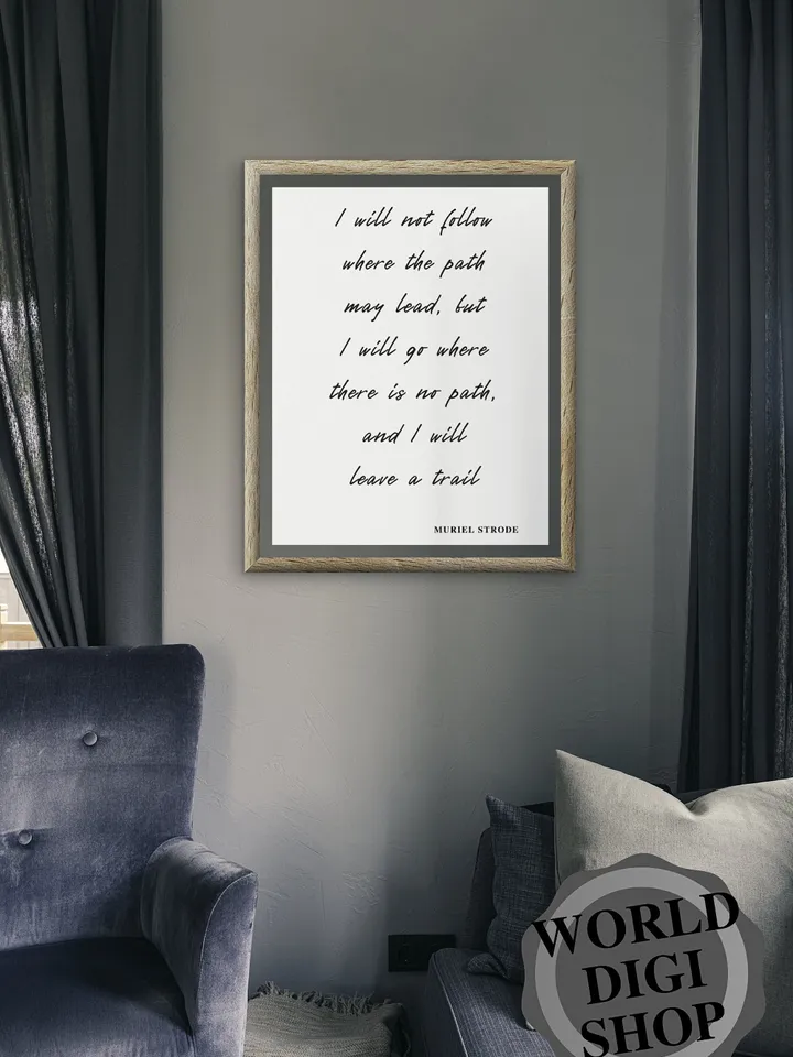 Muriel Strode Quote Poster, Digital Art, Room Decor, Office Decor ...