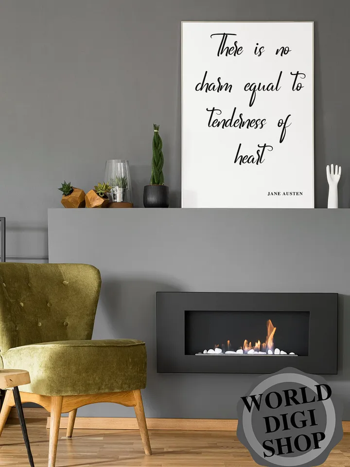 Jane Austen Quote Poster, Wall Decor, Wall Art, Home Decor, Wall ...