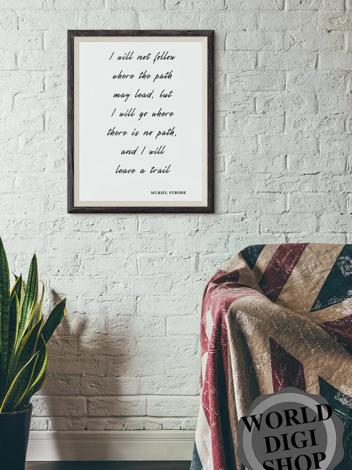 Muriel Strode Quote Poster, Digital Art, Room Decor, Office Decor ...