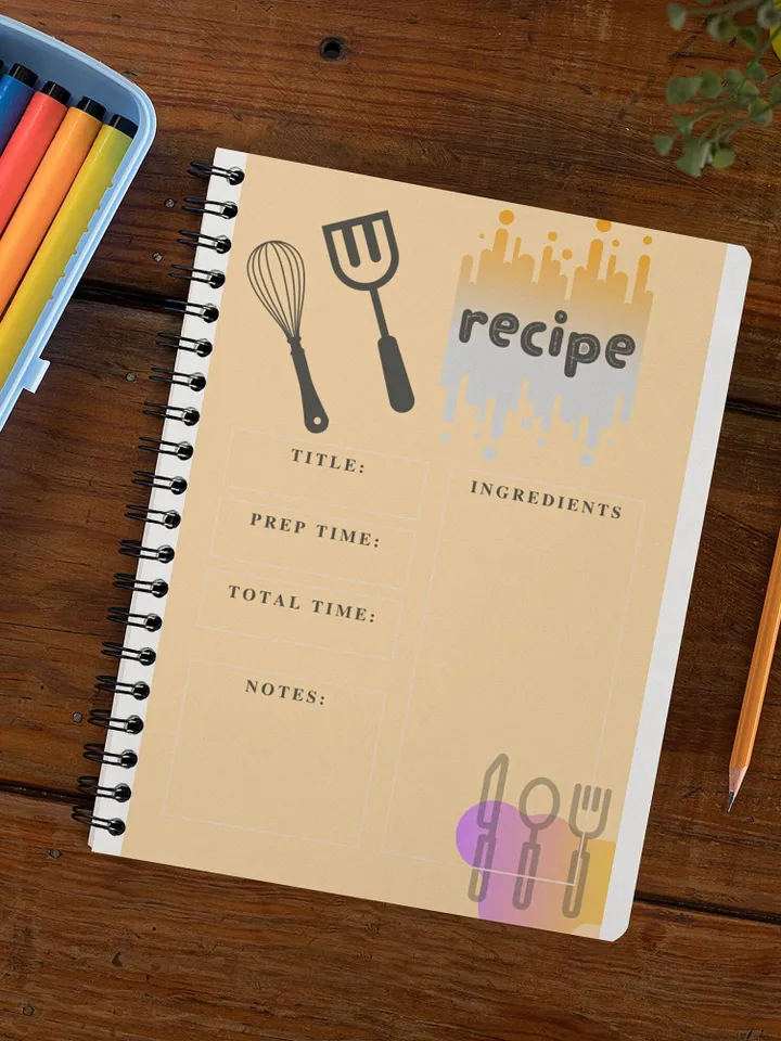 Simple Recipe Card Printable Template, DIY Recipe Card, Recipe Planner ...