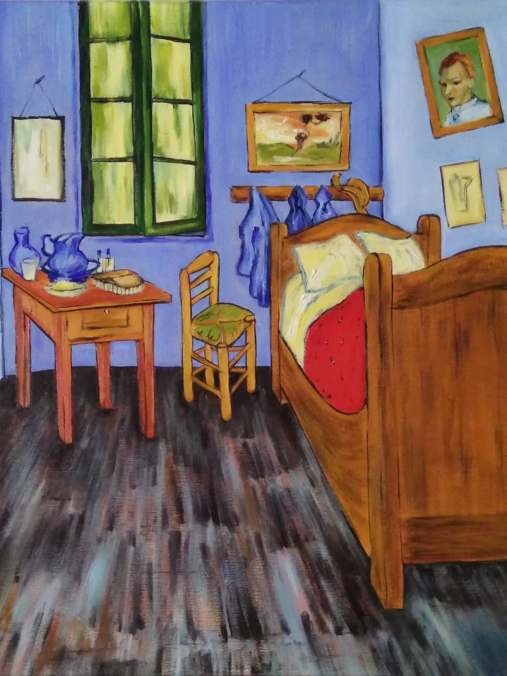 Van Gogh's Bedroom in Arles Oil painting Vincent Van Gogh handpainted ...