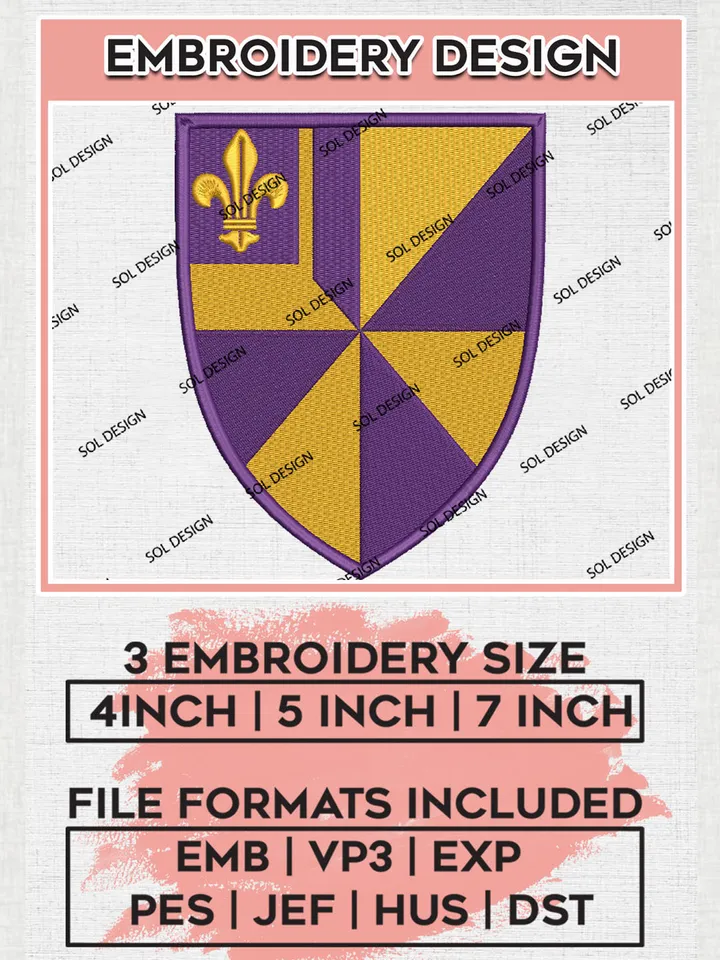 Albion Britons College Team Shield Logo Embroidery Design Files, NCAA ...