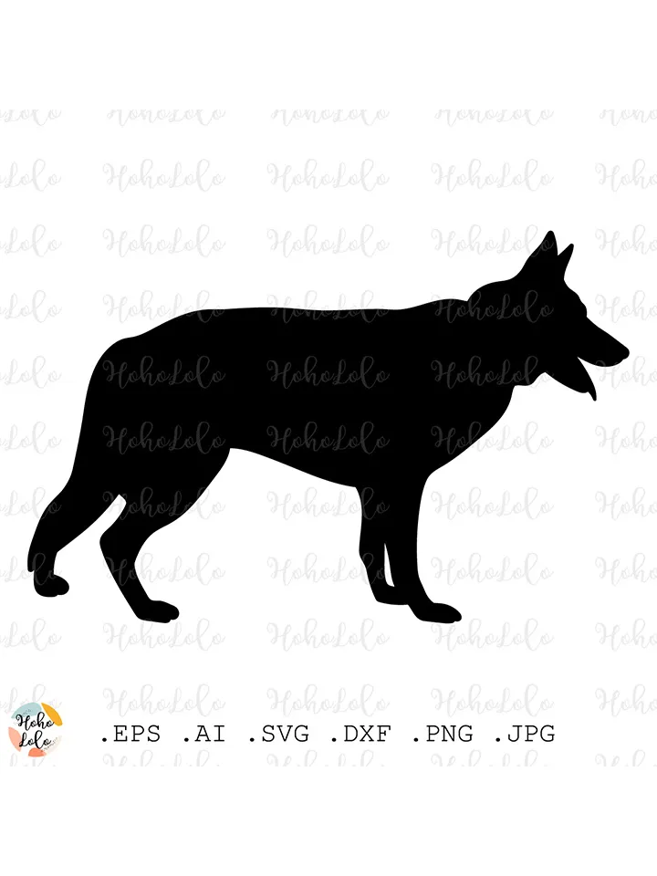 German Shepherd Svg, German Shepherd Silhouette, German Shepherd Cricut ...