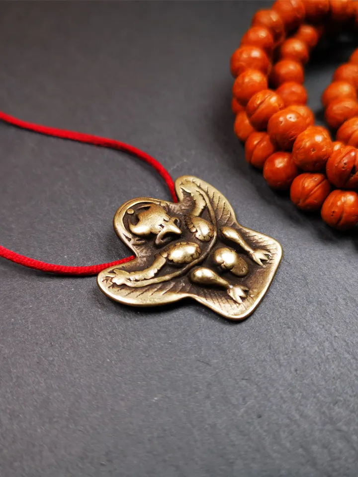 Gandhanra Handmade Tibetan Buddhist Amulet Garuda,Garula,Suparna,Golden ...