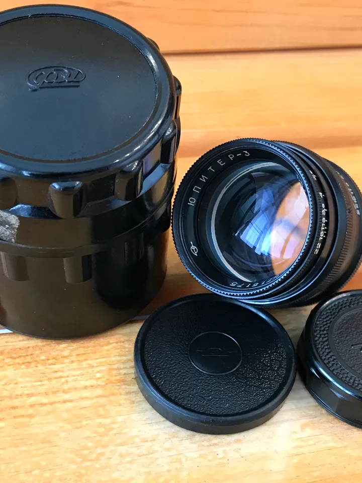 JUPITER 3 black USSR Lens F 1.5/50 mm for M39 L39 mount FED Zorki Leica №715175 $270.00 | Buy ...