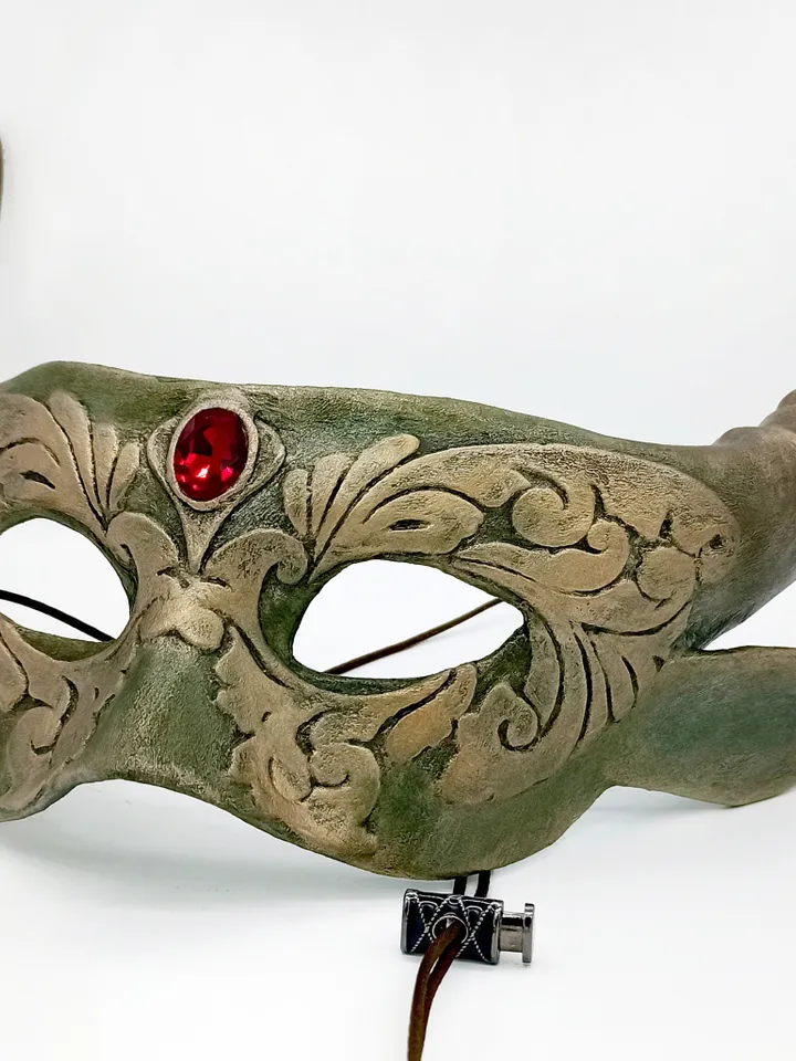 Faun ears, masquerade mask, halloween costume, demon mask, Enchanted ...