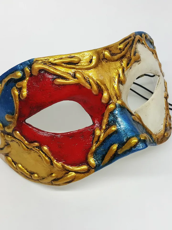 Venetian mask men. Columbine mask to masquerade costume. $59.00 | Buy ...