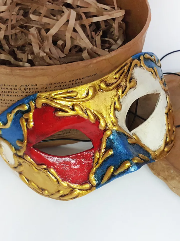 Venetian mask men. Columbine mask to masquerade costume. $59.00 | Buy ...