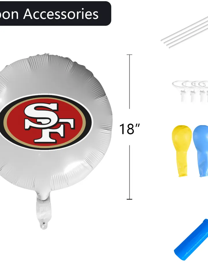 San Francisco 49ers Foil Balloon $24.00 | Buy online with delivery