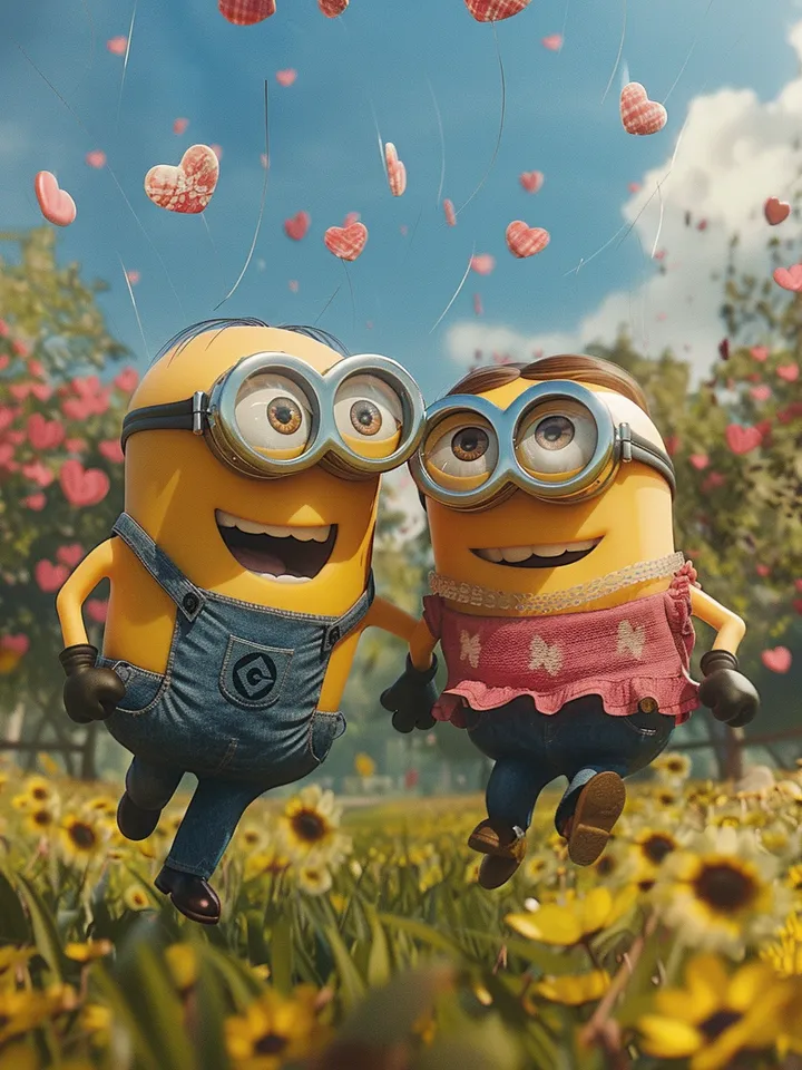 Set of 6 Romantic Minion Love Postcards – Cute Art for Couples $12.00 ...