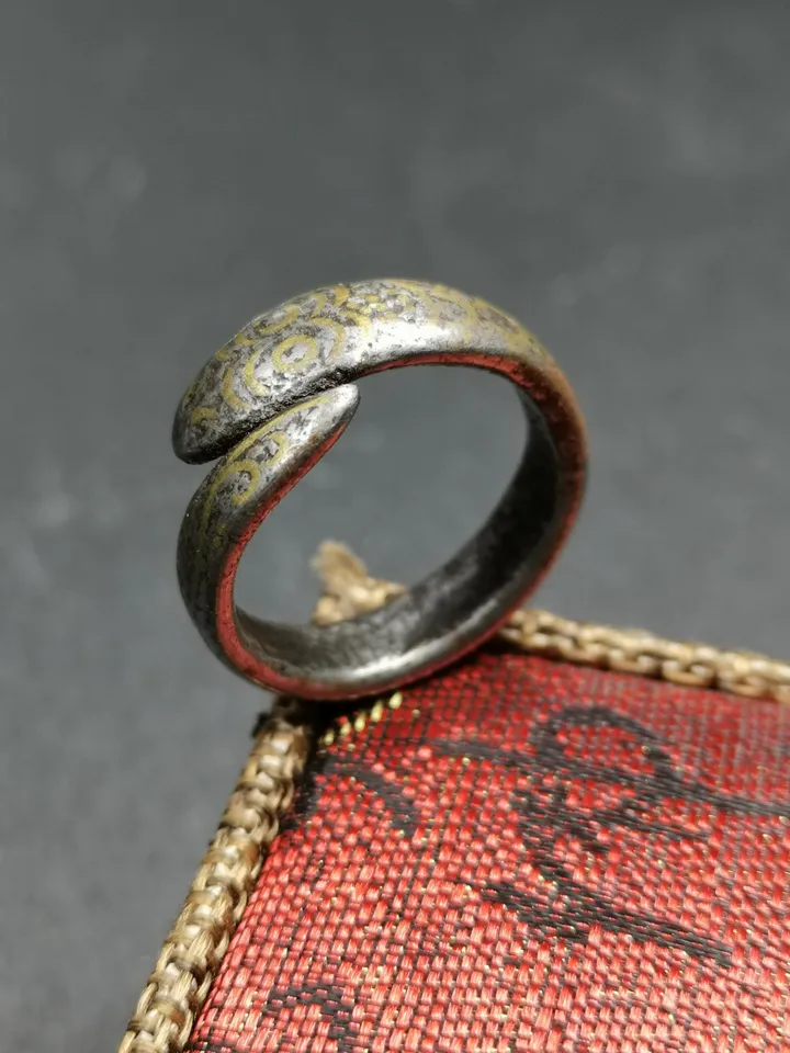 Gandhanra Unique Handcrafted Tibetan Snake Ring | Cold Iron Ring ...