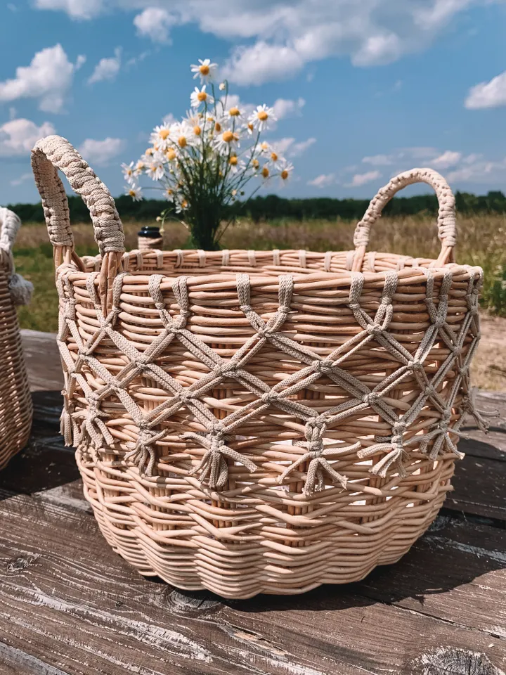 Boho Wicker Basket $75.00 | Buy online with delivery