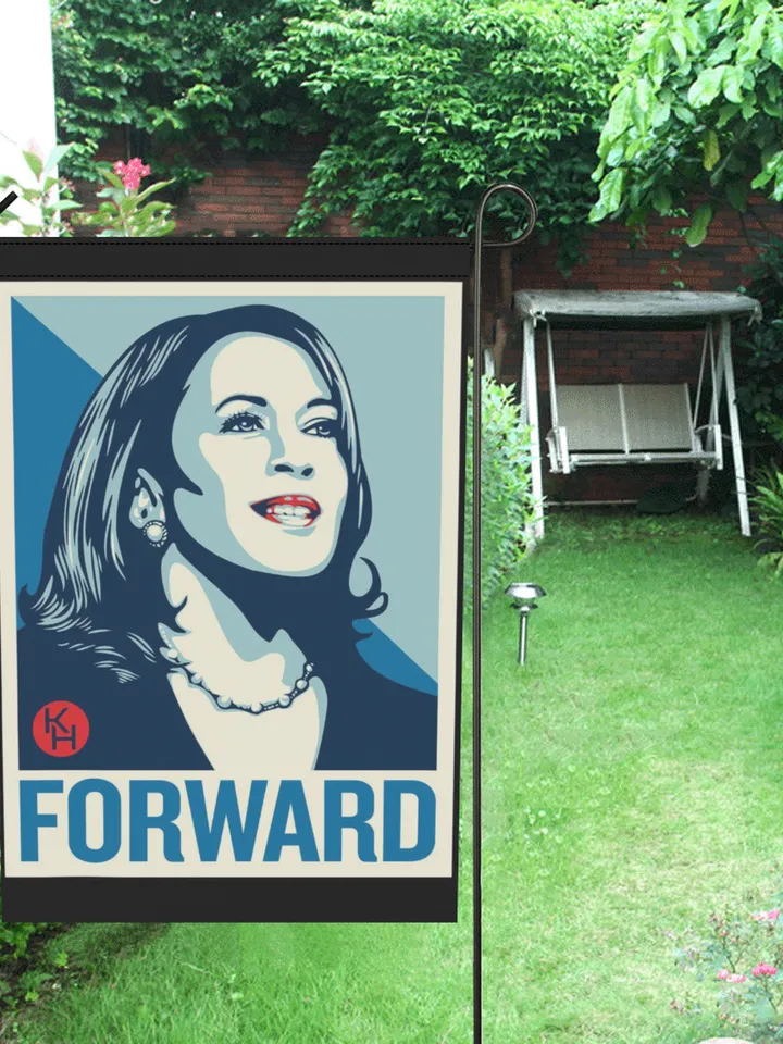 Kamala Harris Forward Garden Flag $30.00 | Buy online with delivery