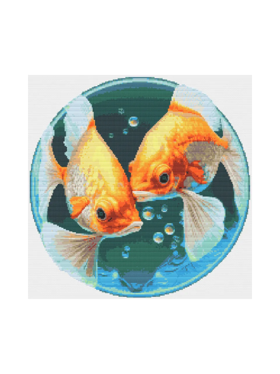 Cross Stitch Pattern Fish / 200x200st /Animal Cross Stitch Chart PDF ...