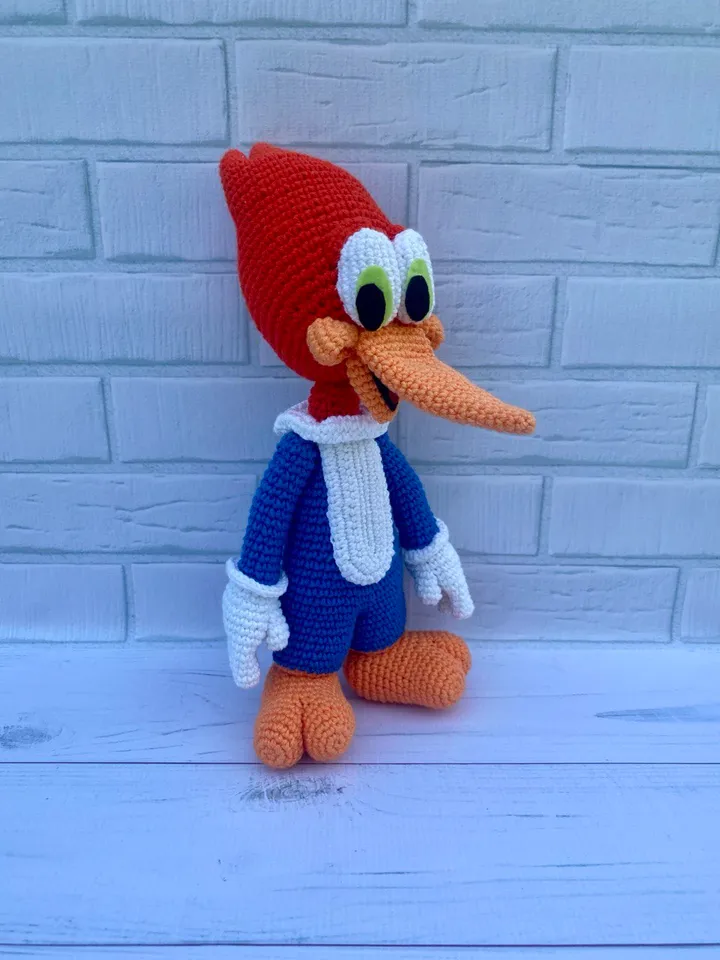 Woody Woodpecker PDF crochet pattern $6.00 | Buy online with delivery