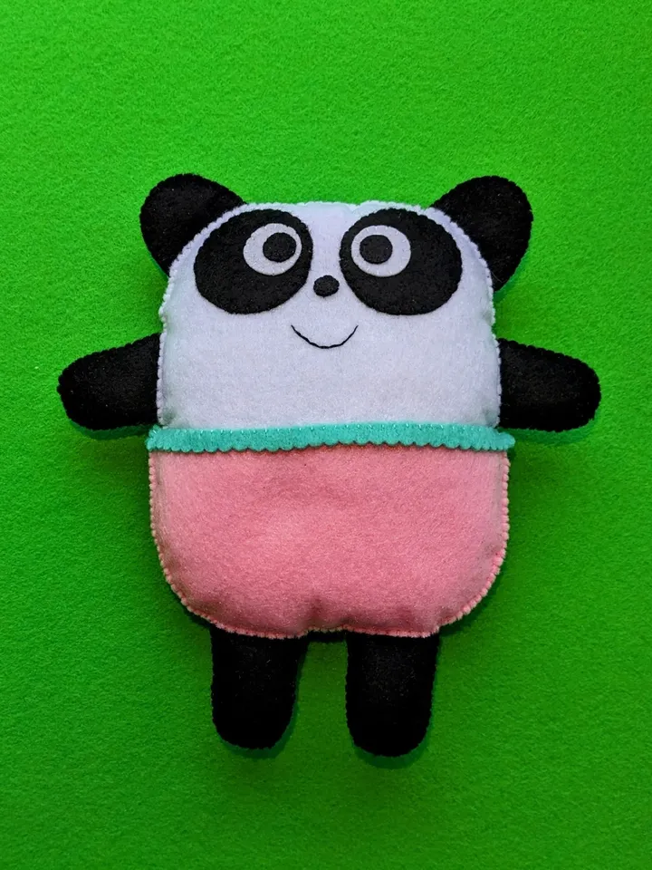 Lingokids Songs for Kids. Handmade felt Elliot Panda