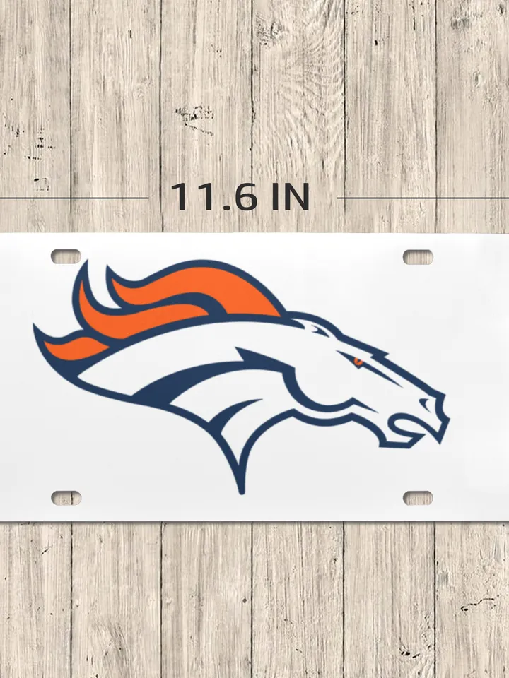 Denver Broncos License Plate $36.00 | Buy online with delivery