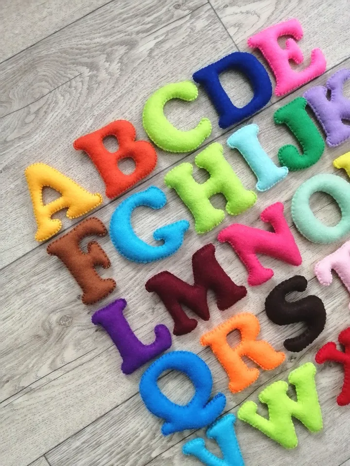 Soft English Alphabet for kids Felt Letters ABC Learning Letters Baby ...