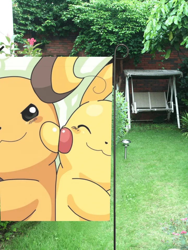 Pikachu and Raichu Garden Flag $30.00 | Buy online with delivery