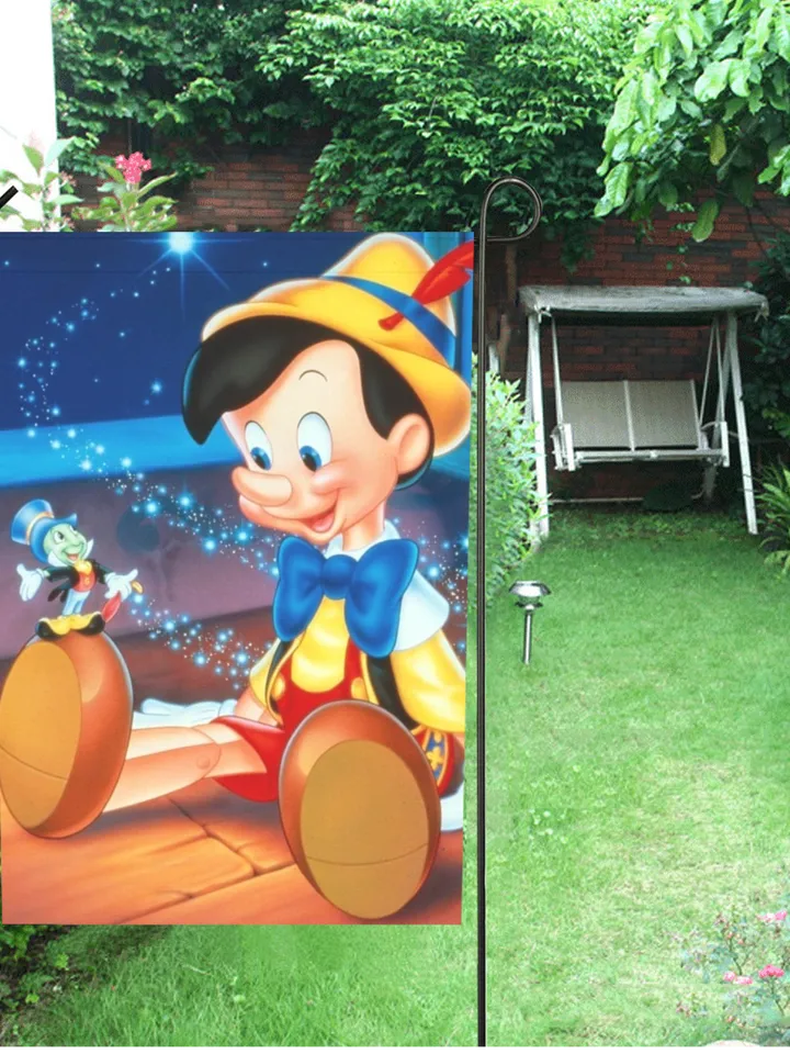 Pinocchio Garden Flag (Two Sides Printing, without Flagpole) $30.00 | Buy online with delivery