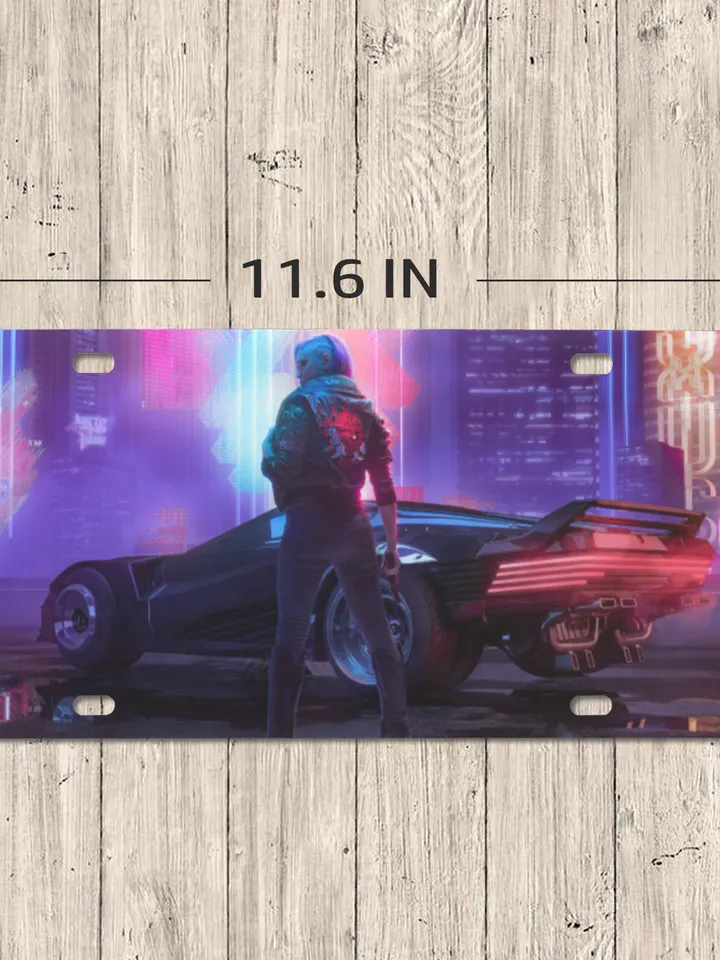 Cyberpunk License Plate