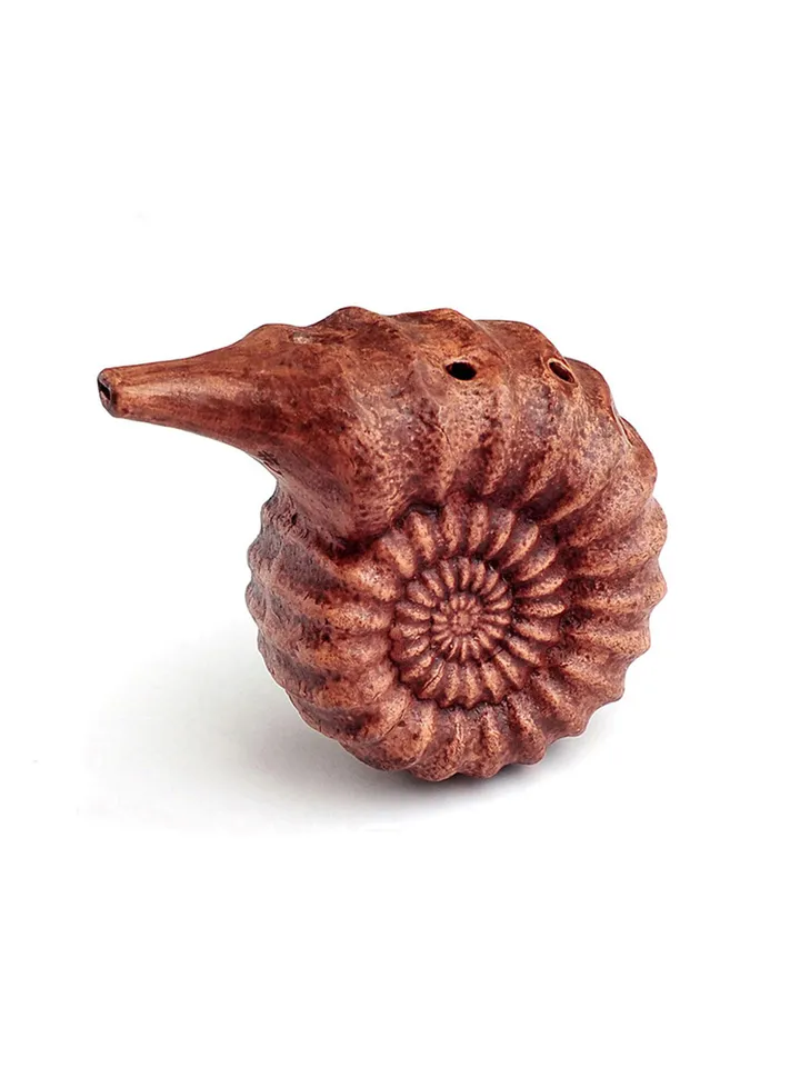 Ocarina "Sound of ancient" / pentatonic / ceramic ammonite / singing ...
