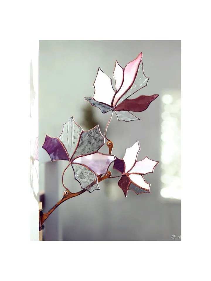Maple Twig. Tiffany-Style Stained Glass, Tiffany Stained Glass Maple ...